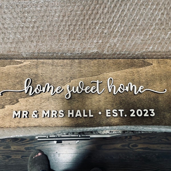 Home Sweet Home Sign, Our First Home Sign, New Home Sign, Housewarming ...