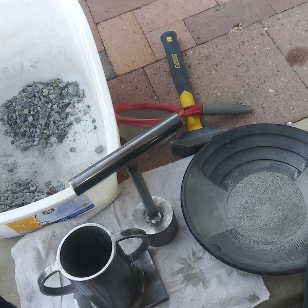 ROCK CRUSHER FRIT Maker Glass Breaker Ore Crusher Gold Panning Mining ...