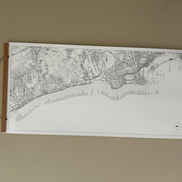 Southern California Surf Map - Etsy