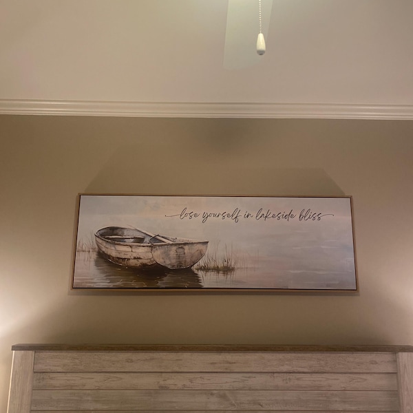 Custom Lake House Wall Sign: Coastal Cottage Decor Gift for Lakeside ...