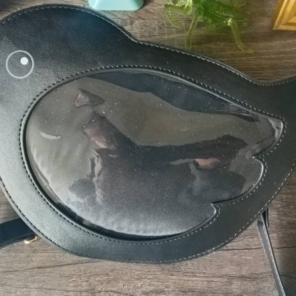 Crow Ita Bag Black Crossbody Purse - Etsy