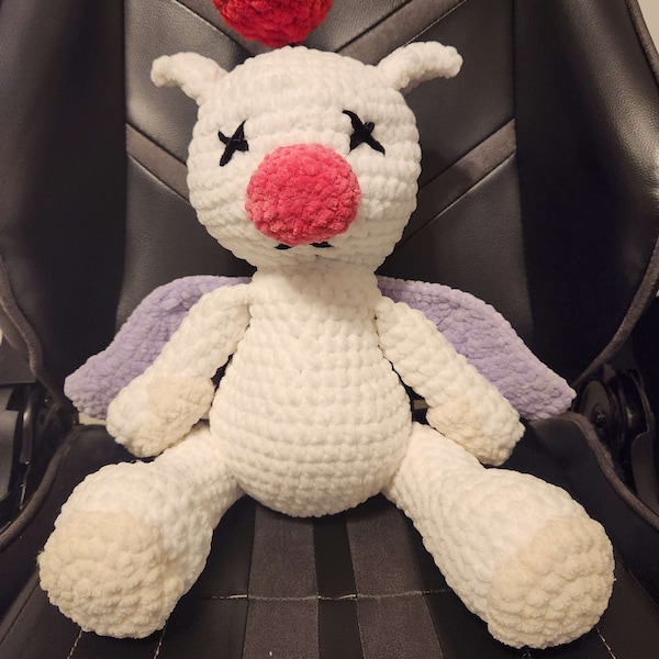 Crochet Big Moogle Toy From Final Fantasy Pattern - Etsy