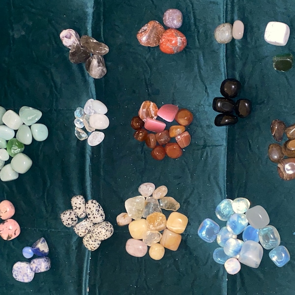 Premium One Pound Crystal Crystals Medium Tumbled Stones Beautiful Mix ...