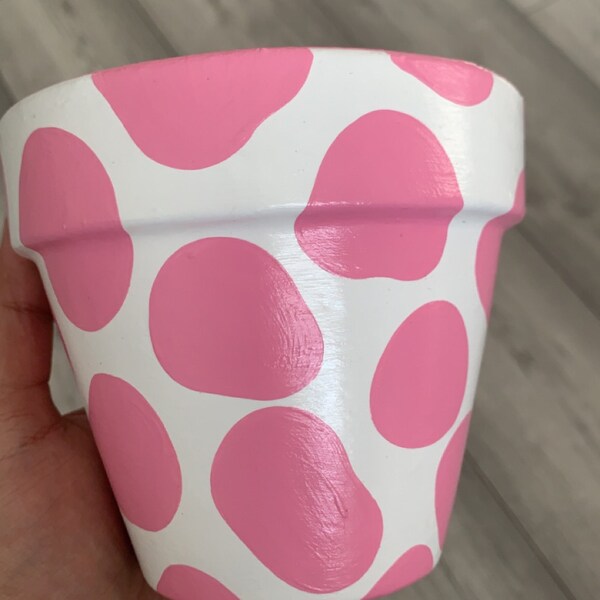 Hand Painted Baby Blue Bumble Bee Indoor Plant Pot, Terracotta Planter ...