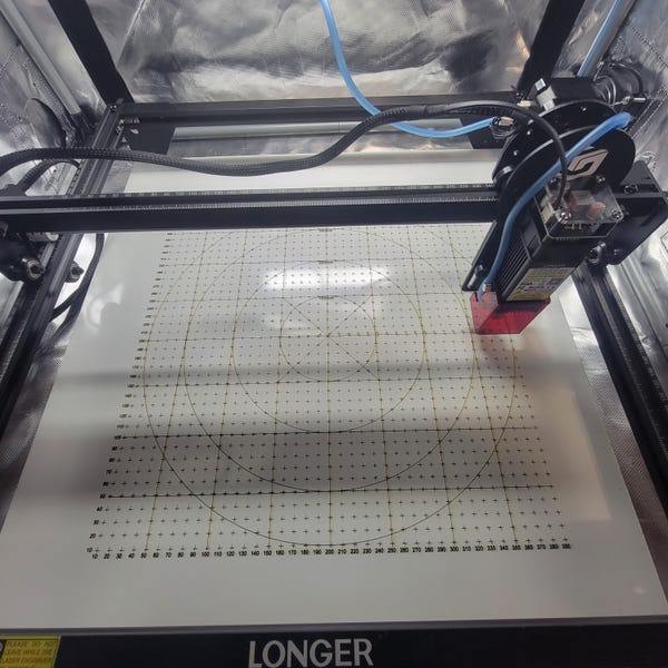 Lightburn Laser Grid Set for Xtool D1 | 432mm X 406mm | 17" X 16 ...
