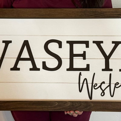 Wood Boy Crib Name Sign, Large Custom Baby Name Sign, Nursery Art Wall ...