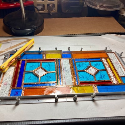 Grinder Cookie Stained Glass Finger Saver Puck Set - Etsy