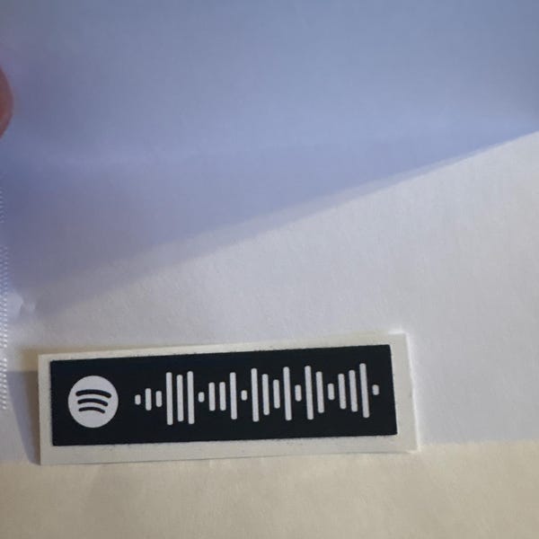 Custom Spotify Song Code Sticker | Personalized Scannable Spotify ...