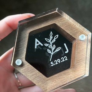 Hexagon Wood Tray Ring Dish Key Coin Jewelry Tray Gift for | Etsy