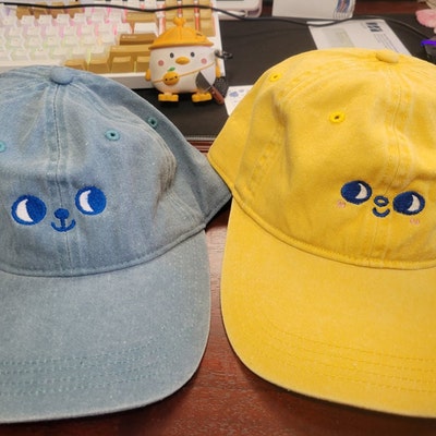 Embroidered Blushing Face Hat Custom Colors Unisex 6-panel Adjustable ...