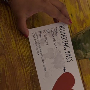 Passport Scratch Card Surprise Holiday/trip Personalisable Reveal ...