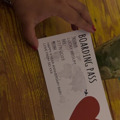 Passport Scratch Card Surprise Holiday/trip Personalisable Reveal ...