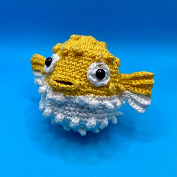 Pufferfish Crochet Pattern PDF, Amigurumi Fish Toy Tutorial, Sea Animal ...