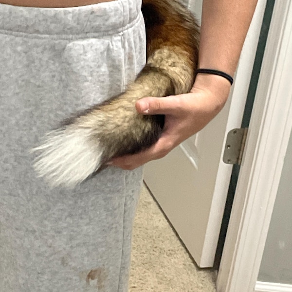 Red Fox Tails With Keychain Option - Etsy