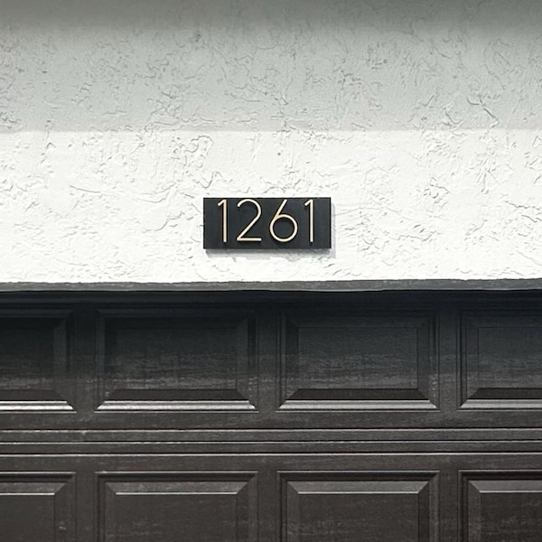Outdoor Metal House Number | Metal House Sign Plaque | Metal House ...