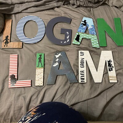 Peter Pan Theme Nursery Letters - Etsy