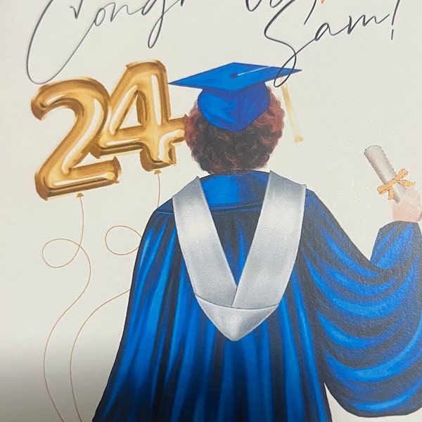 PERSONALIZED GRADUATION Card for Class of 2025 Congratulations Graduate ...