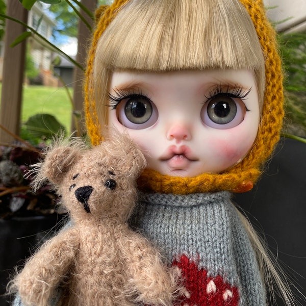 Knitted Frog " Mr. Angus " With Sweater Frog Toy Embroider Doll Froggy ...