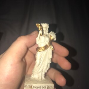 Vintage Demeter Mini Statue Small Hand-painted Ancient Greek | Etsy