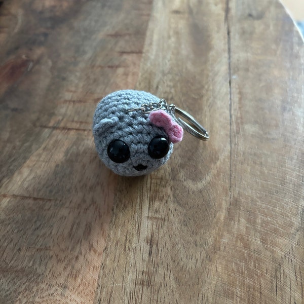 Handmade Crochet Angry, Drop, Exclamation Mark Manpu Hairclip Cute ...