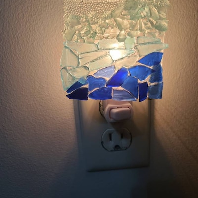 ETSY BEST SELLER NL116 Coastal Multi Blues Seaglass Sea Glass Beach ...