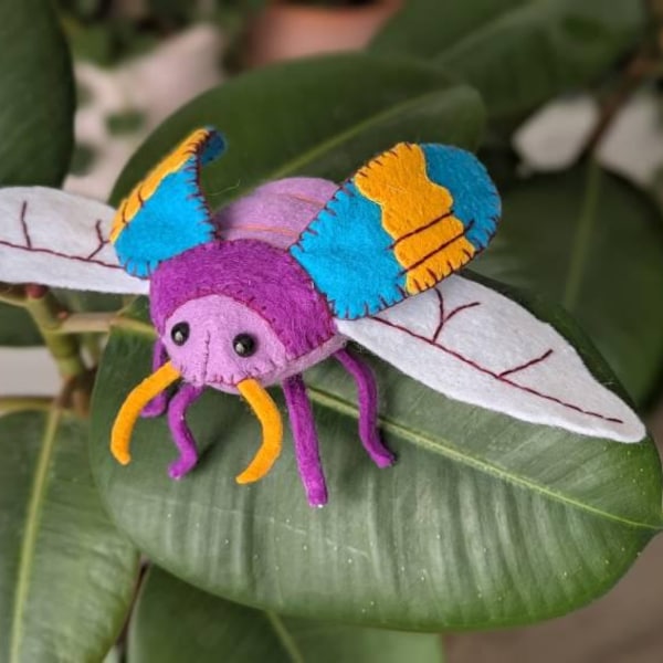 Spring Felt Beetle PDF Pattern, DIY Insect Sewing Tutorial, SVG ...
