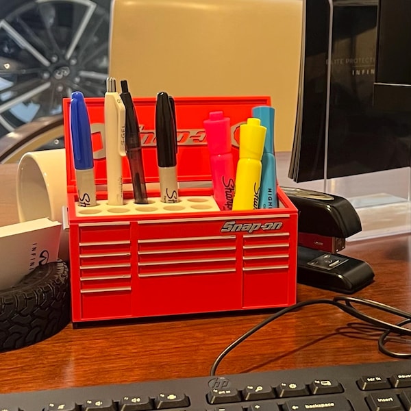 Workbench Toolbox Pen Holder – Tool Box Organizer for Desk – Gift for ...