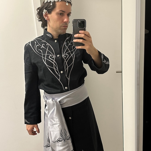 Elven Costume "high King". Elven Wedding Costume for Men. Elven Tunic ...