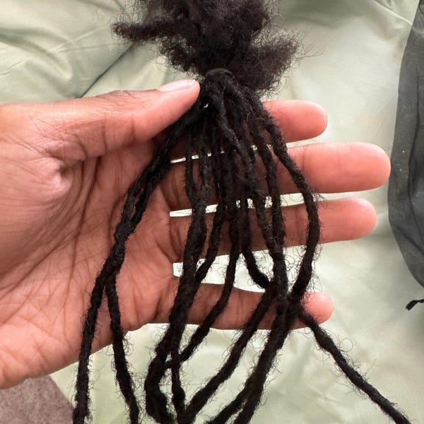 Tiny Microloc Extensions 0.2cm 8" With Curly Tips 100 Locs per Bundle ...