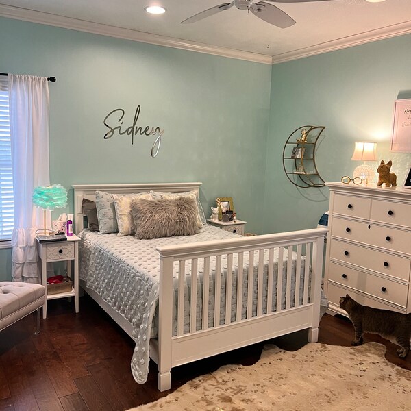 Nursery Name Art - Baby Room Sign - Nursery Wall Decor - Nursery Wall ...