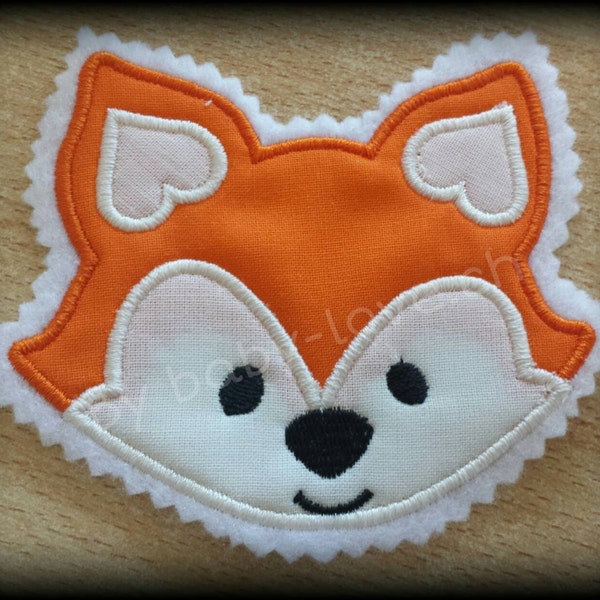 Fox Face Applique Machine Embroidery Design NO:0103 - Etsy