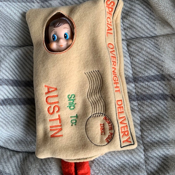 Personalized Elf Envelope Costume/elf Costume/elf Envelope/elf Special ...