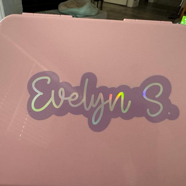 Layered Vinyl Sticker, Name Decal for Tumblers, Stickers for Water ...