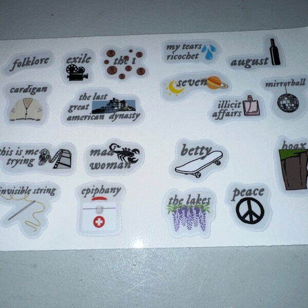 Reputation Sticker Sheet - Etsy Canada
