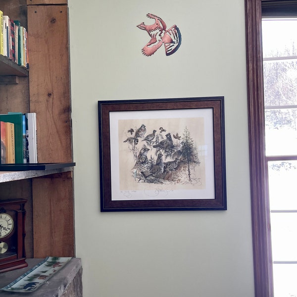 Watercolor Print "grouse", Ruffled Grouse, Grouse Hunting, Red Grouse ...