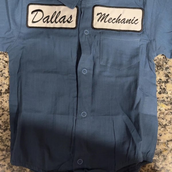 Custom Work Shirt, Name Patch Shirt Embroidered, Redkap Shop Shirt ...