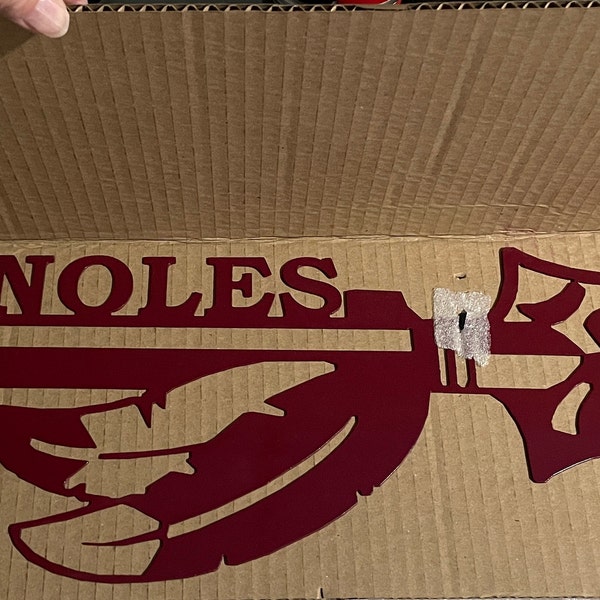Florida State Seminoles Spear Metal Art - Fear the Spear - Custom ...