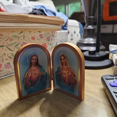 Blessed Mother Catholic ID Card I Am A Catholic Card 2 1/8 X 3 1/4 Act ...