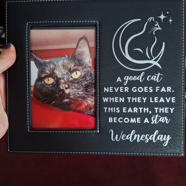 Cat Memorial Picture Frame | Cat Loss Gifts | Personalized Cat Memorial ...