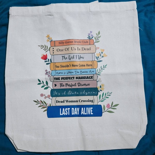 Custom Book Tote Bag, Bookish Personalized Tote Bag,bookish Gift Idea ...