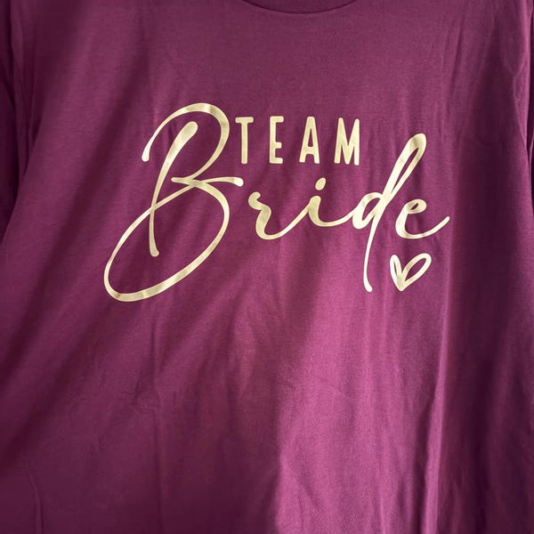 Team Bride Shirts, Bride Shirt, Bachelorette Party Shirts, Bridesmaid ...