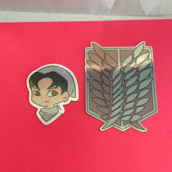 AOT Scouts Regiment Pink Holographic Sticker - Etsy