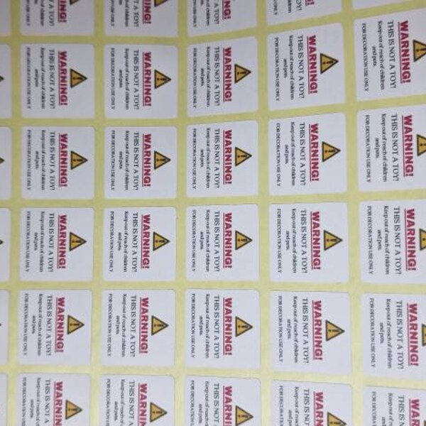 Candle Warning Label Disclaimer Labels for Candles Warning Stickers ...