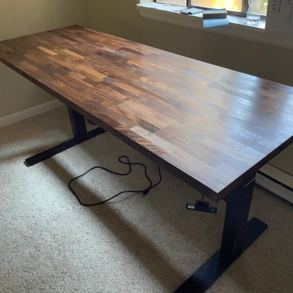 Butcher Block Walnut , Solid Black Walnut Desk / Walnut Desk/ Butcher ...