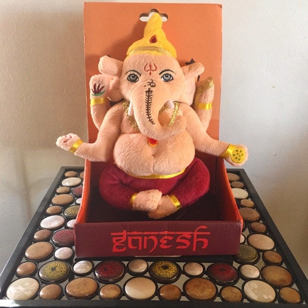 Handmade Plush Ganesh Toy, 9.5-inch Hindu Deity Plush Toy Diwali Gift ...