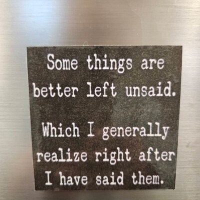 Funny Magnet, Sarcastic Magnet, Magnet, Small Gift 3 X 3 INCHES - Etsy