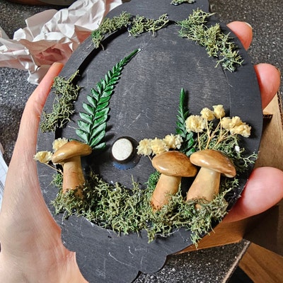 Gold Mushroom Vanity Mirror Handmade Home Decor - Etsy