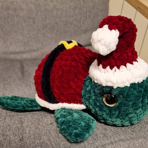 Santa Christmas Turtle Pattern Crochet PDF Download Beginner - Etsy