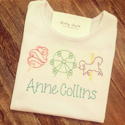 Vintage Stitch County Fair Embroidery Design, Quick Stitch Fair Theme ...