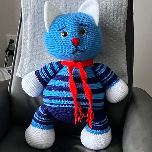 Crochet Big Cat Doll Patern, Big Cat Amigurumi Pattern, Seamless ...